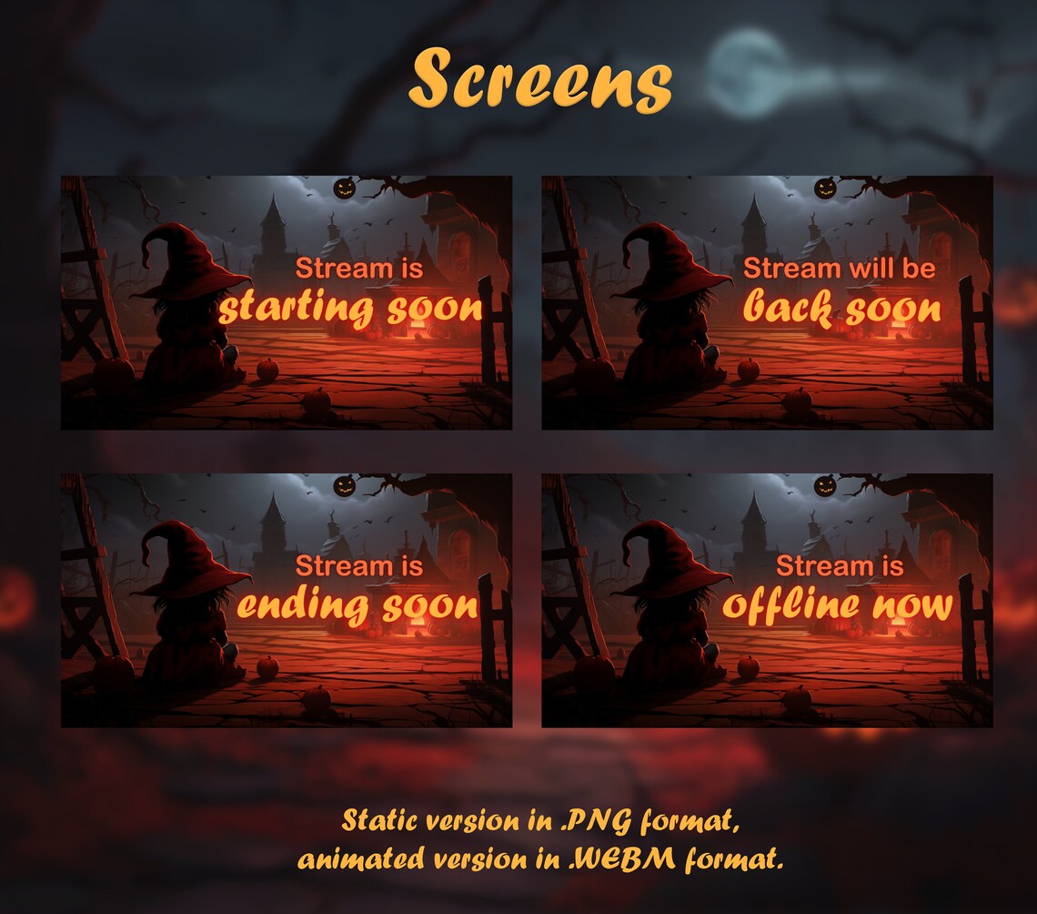Animated Twitch Overlay Pack | Stream Overlays Package | Aesthetic ...
