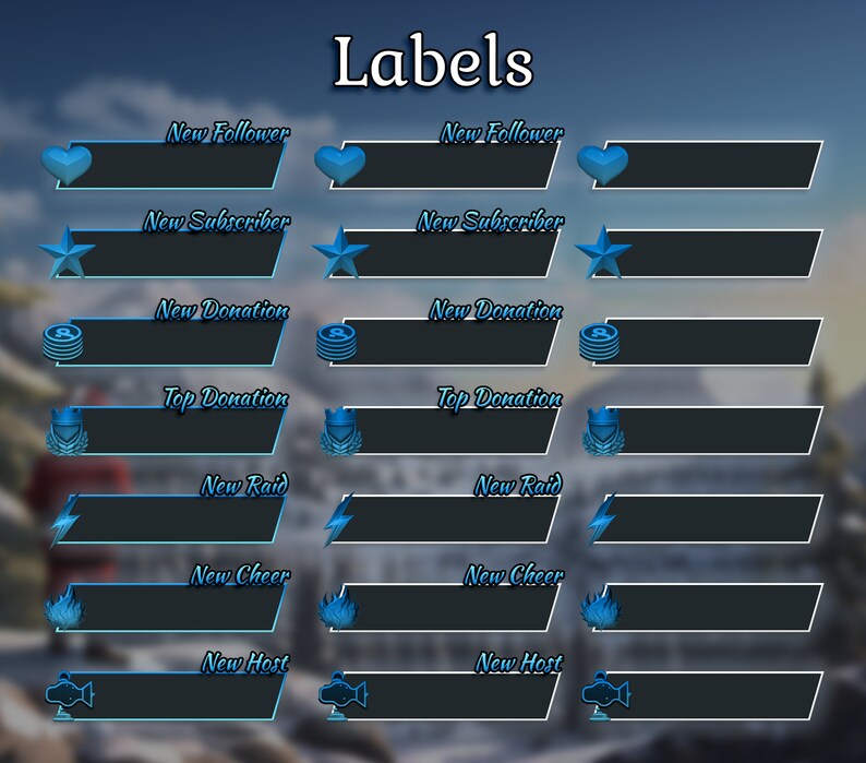 Christmas Animated Twitch Overlay Pack | Stream Overlays Package ...