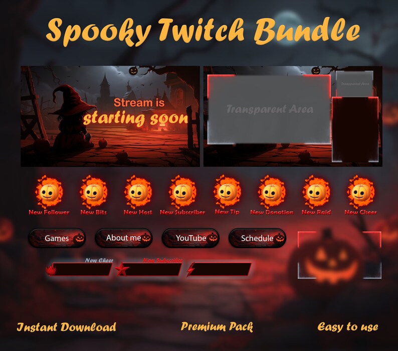 Animated Twitch Overlay Pack | Stream Overlays Package | Aesthetic ...