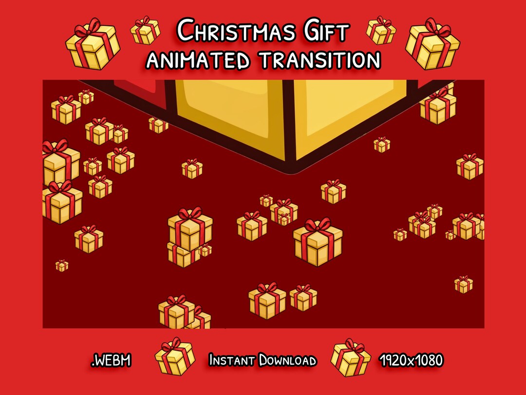 Animated Stream Transition | Christmas Stinger Transition | Christmas ...