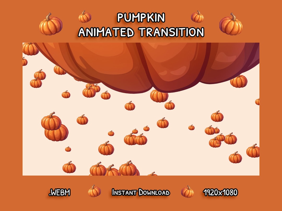 Pumpkin Animated Stream Transition | Spooky Halloween Stinger ...