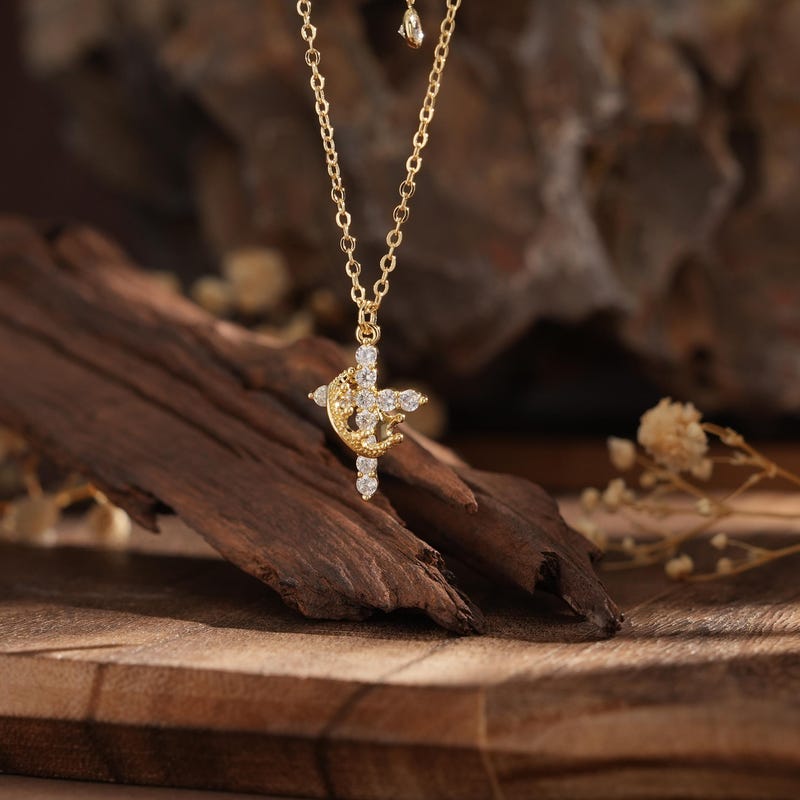 Ice Out Cross Chain - Etsy UK