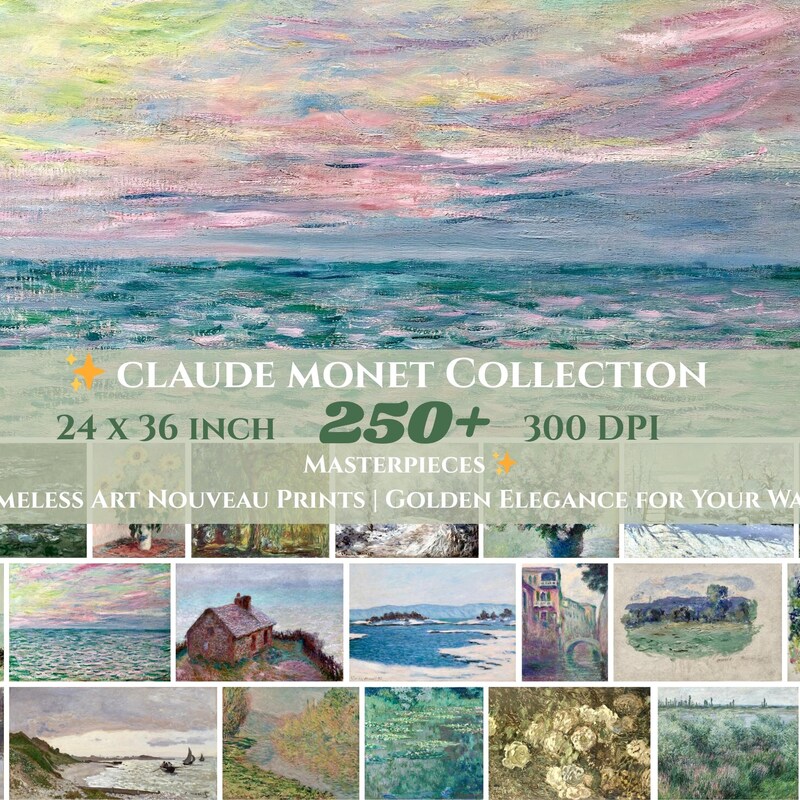 Monet Print - Etsy