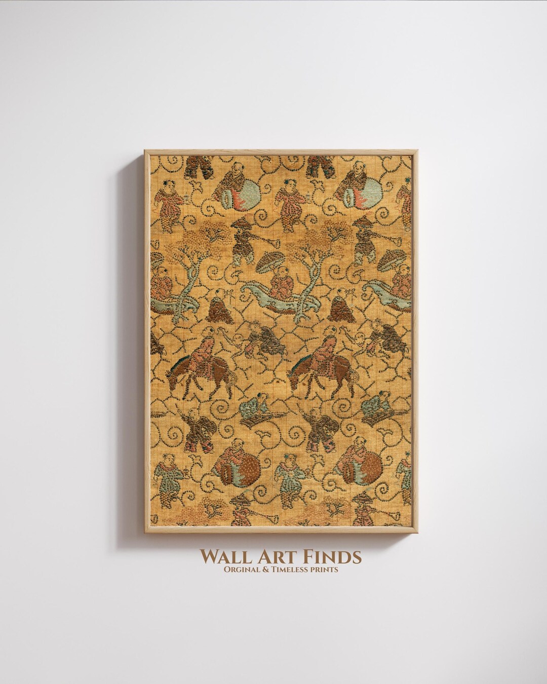 Ancient Chinese Textile Pattern | Ming Dynasty Silk Style | Vintage ...