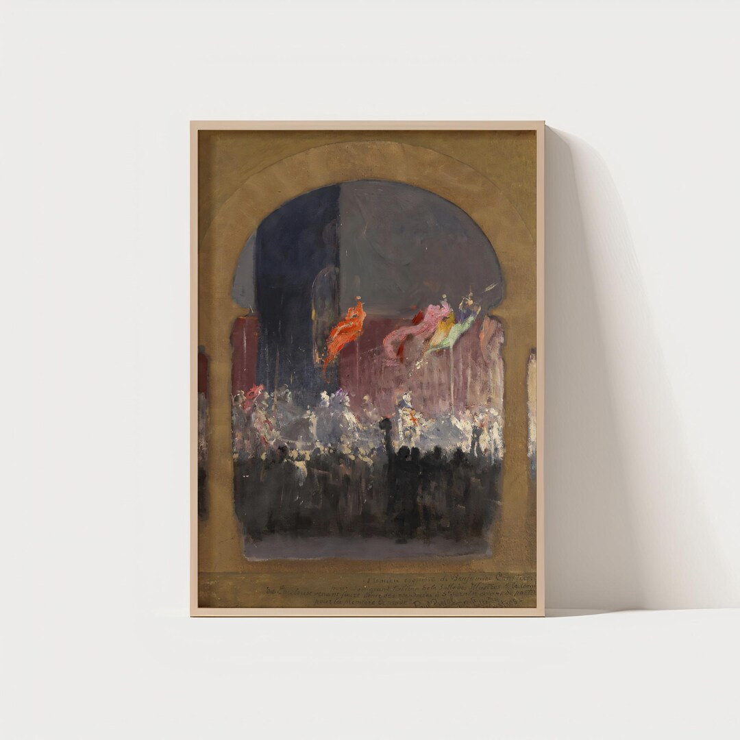 Orientalist & Neoclassical Wall Art | Vintage Ceremony Painting Print ...