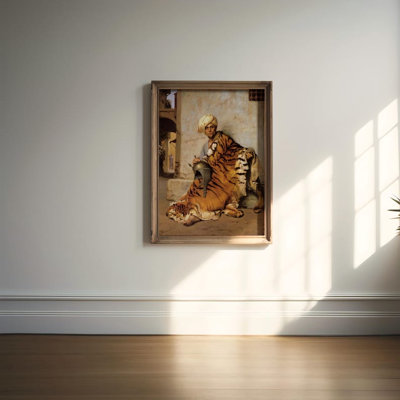 Pelt Merchant of Cairo Art Print | Vintage Orientalist Painting ...