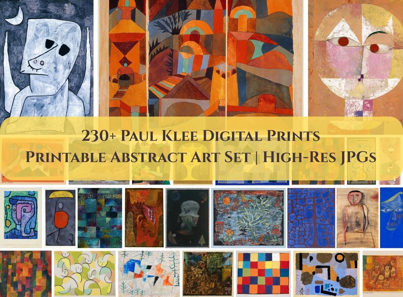 Paul Klee Art Collection – 230+ Printable Abstract Wall Art | Digital ...