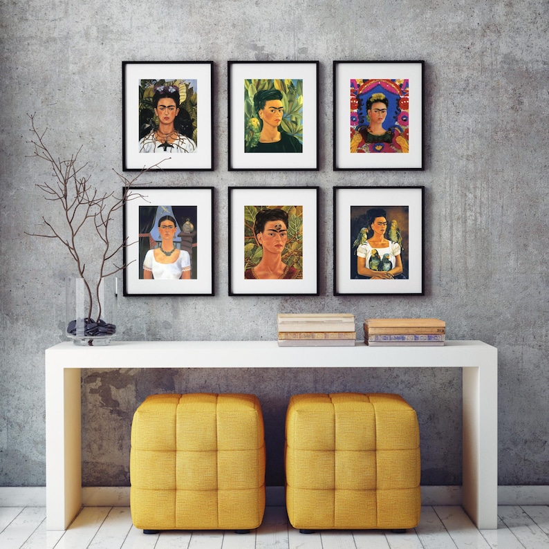 Frida Kahlo Art Prints: 90+ Mexican Portrait Digital Downloads - Etsy