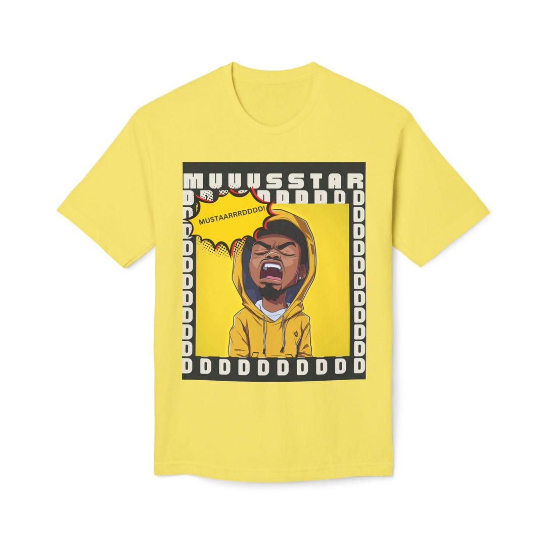 Kendrick Lamar TV OFF Mustard Unisex Midweight T-shirt - Etsy
