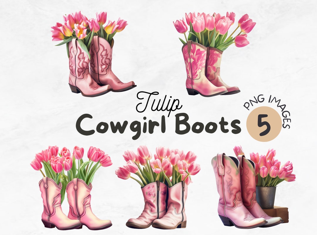 Tulip Cowgirl Boots PNG Cowgirl Png Cowgirl Boots Clipart Tulip Png ...