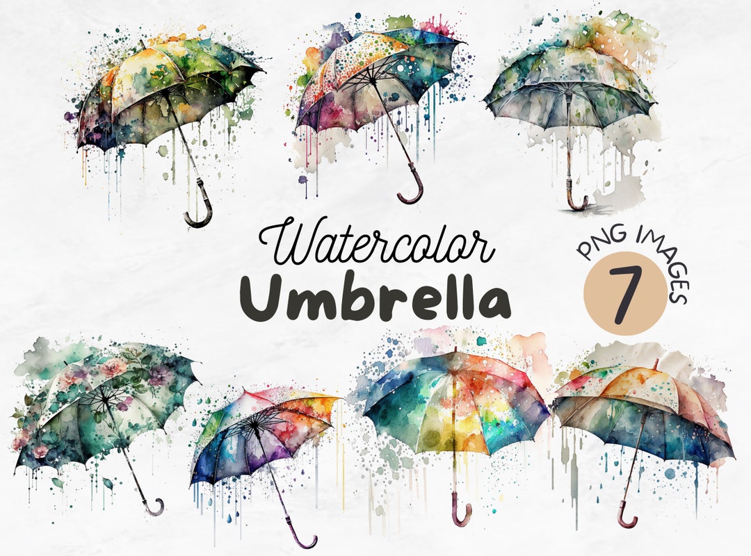 Watercolor Umbrella PNG | Watercolor Umbrella Clipart | Rainy Day Png ...