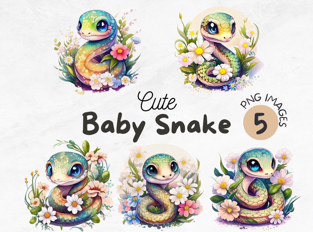 Cute Baby Snake PNG Baby Snake Clipart Snake Art Snake Print Snake ...