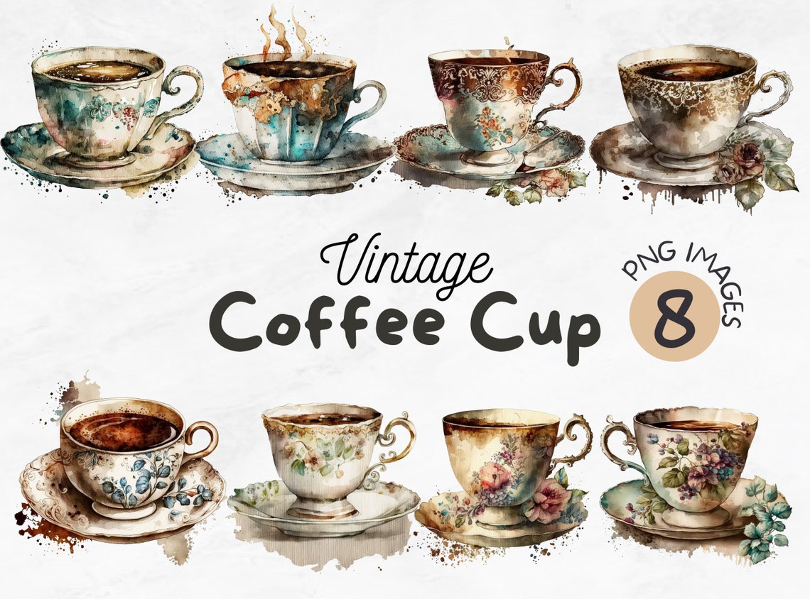 Vintage Coffee Cup PNG Coffee Cup Clipart Coffee Png Coffee Clipart ...