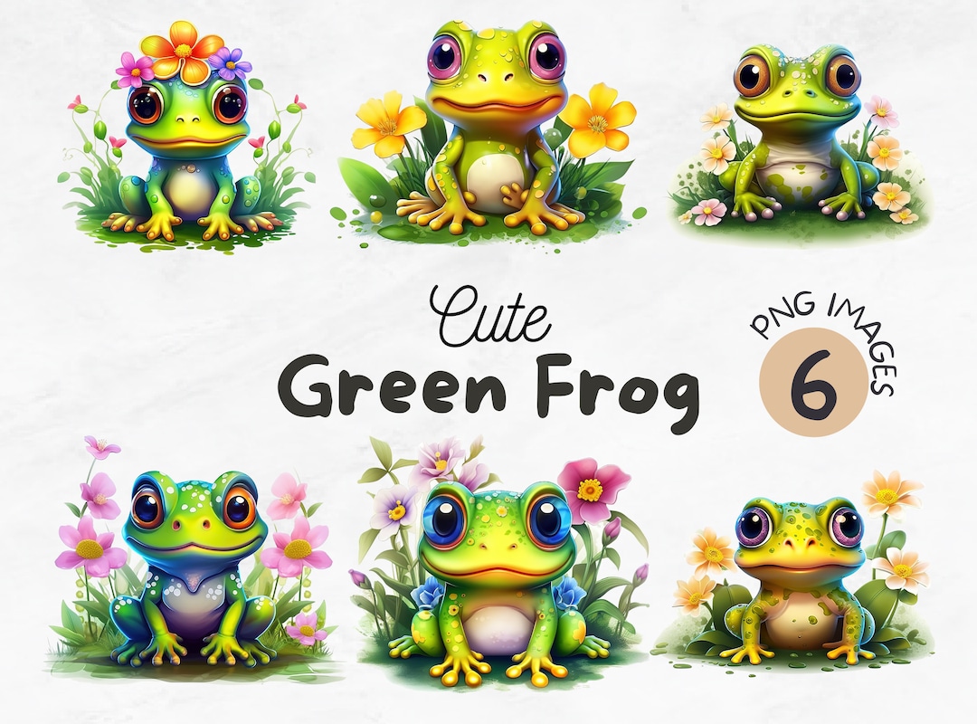 Cute Green Frog PNG | Frog Clipart | Forest Animals Frog Png | Frog ...