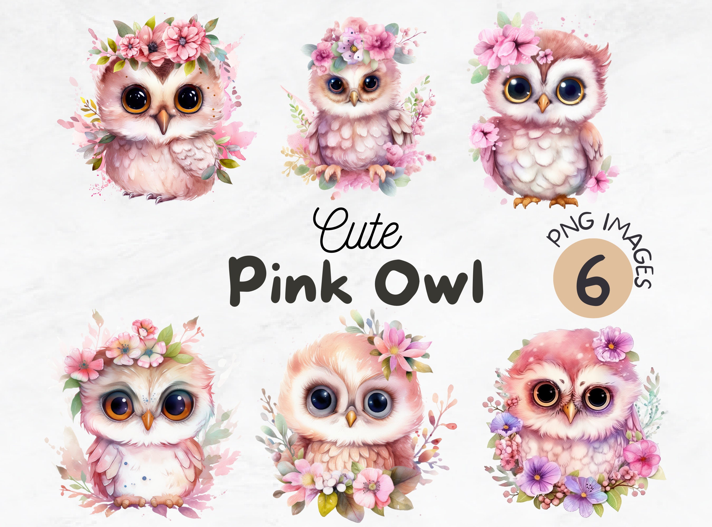 Pink Owl Png