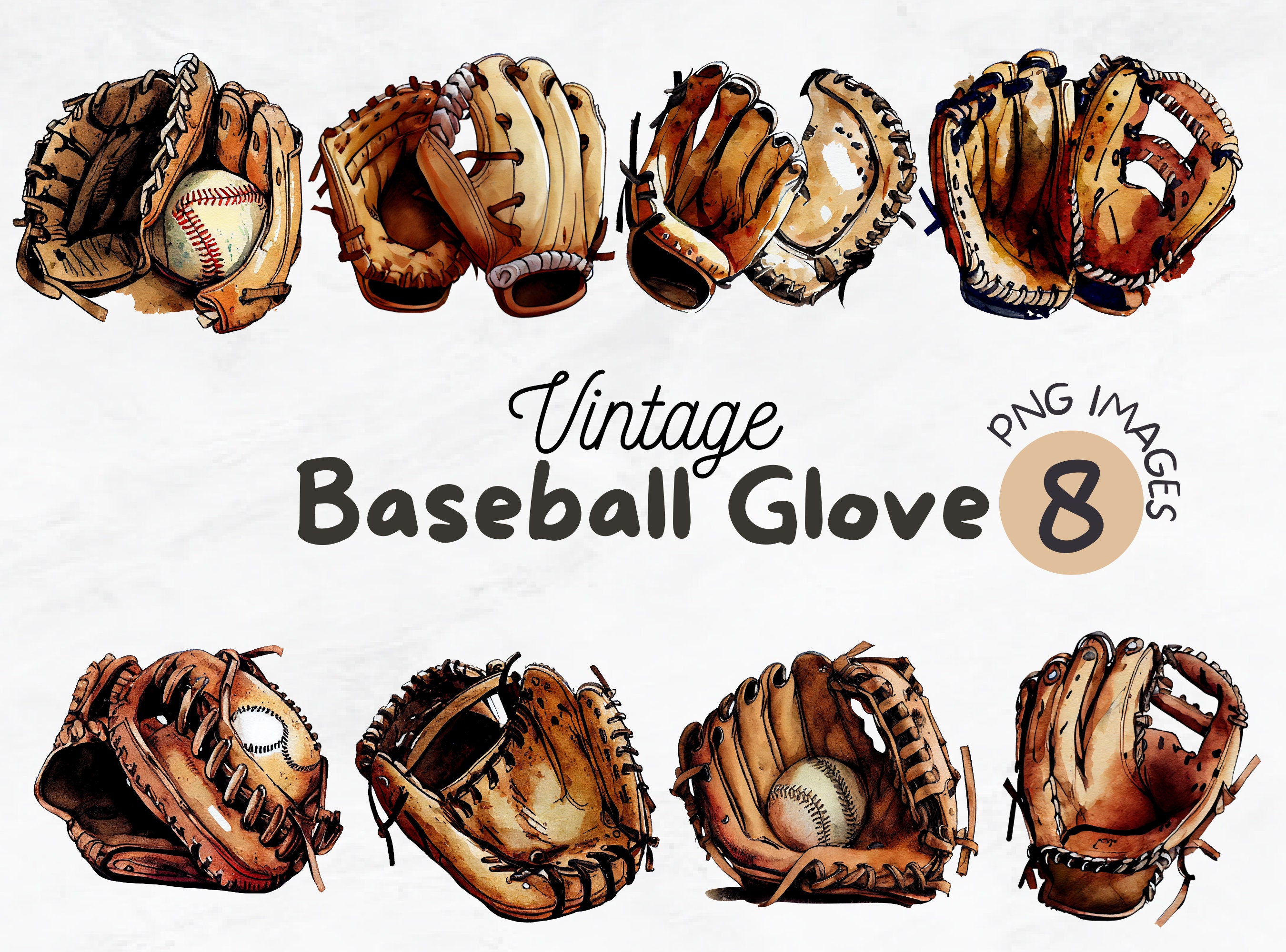 Vintage Baseball Glove PNG Baseball Clipart Baseball Glove Png ...