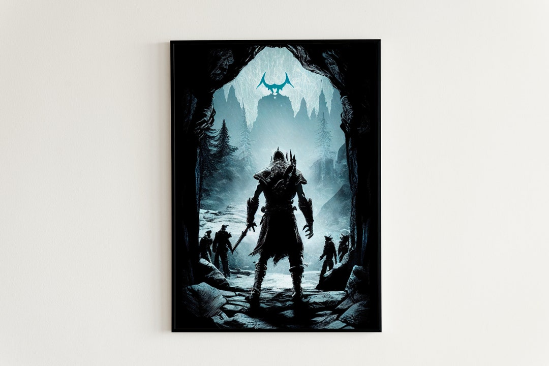 Dragonborn: A Skyrim Poster - Etsy