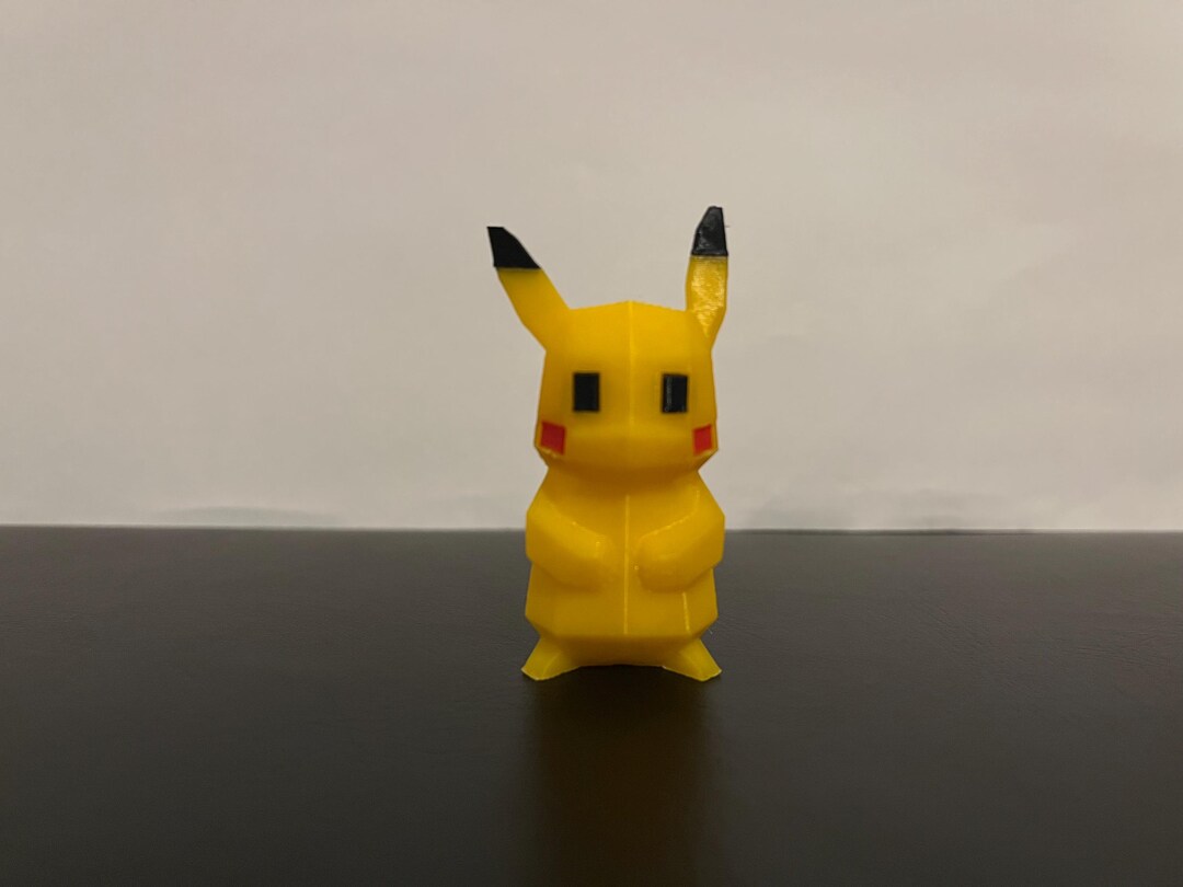 3D Printed Low Poly Pikachu - Etsy