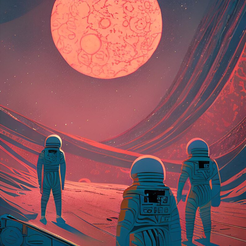 Scifi Art Download Space Opera Pic Retro Artwork - Etsy