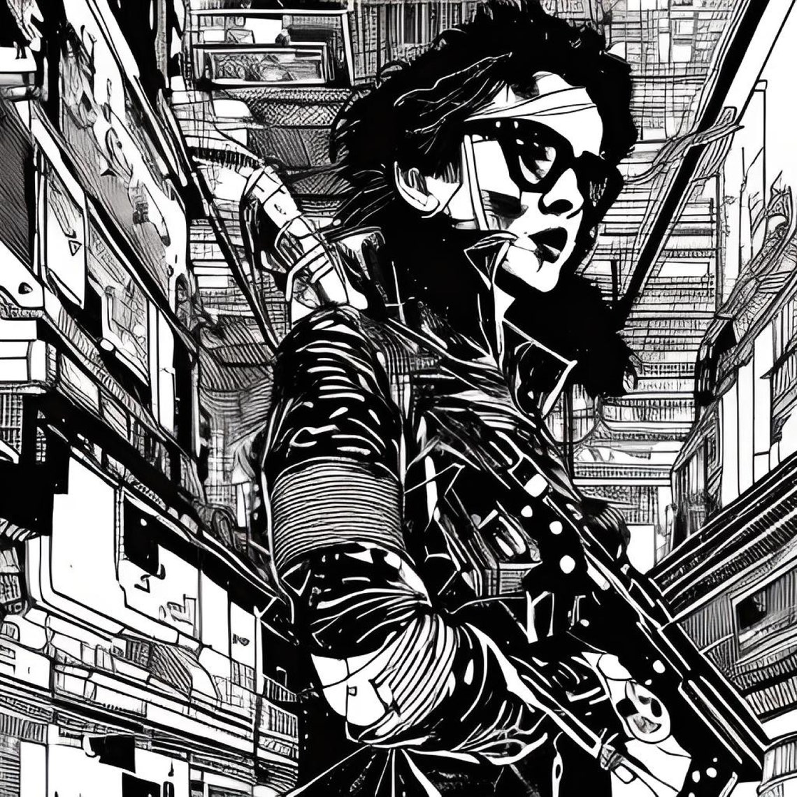 Cyberpunk Art Digital Art Cyberpunk Wall Art Cyberpunk - Etsy