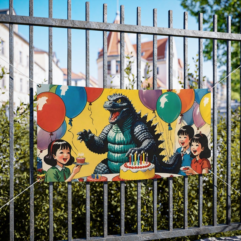 Fun Godzilla Birthday Decoration, Monster Birthday, Godzilla Party ...