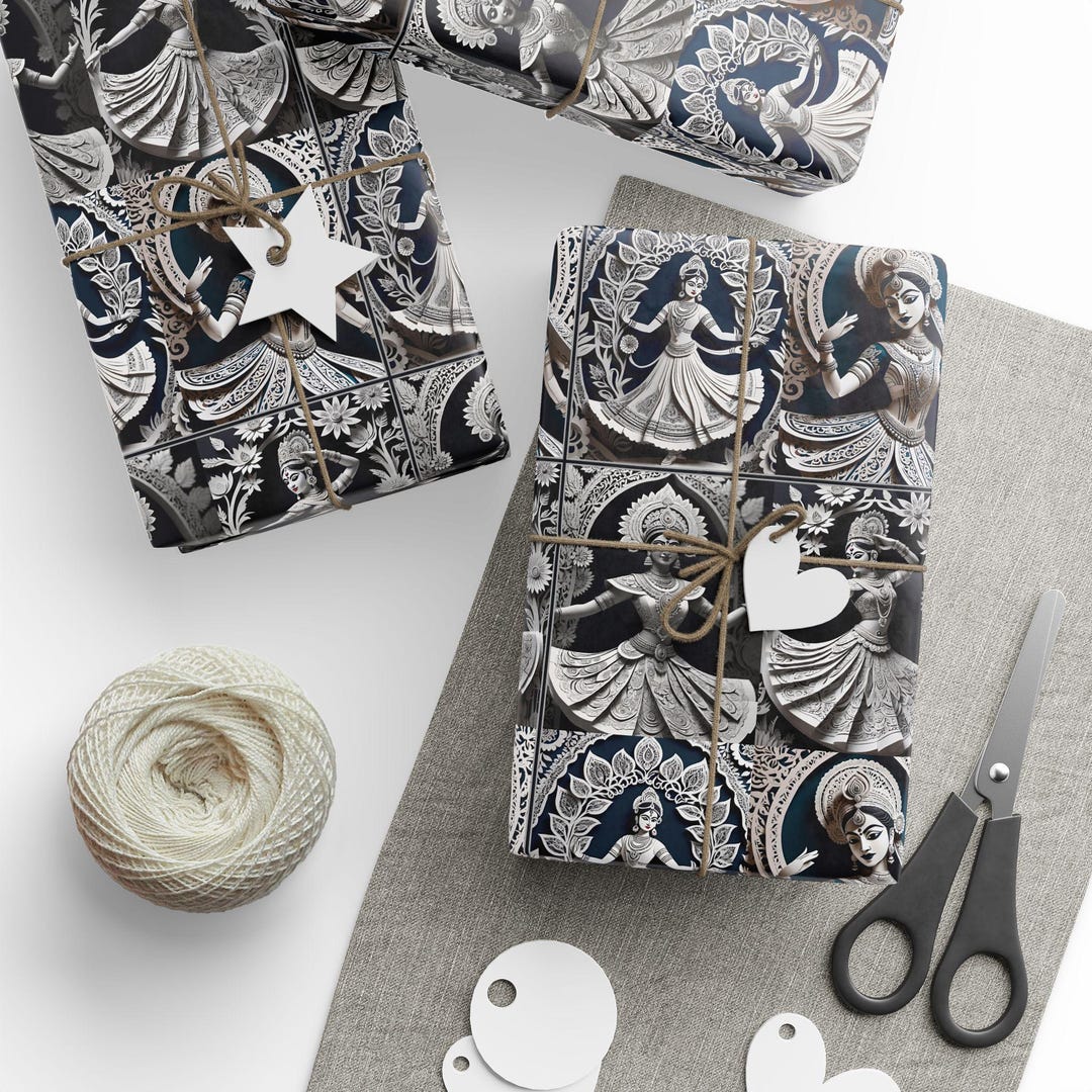 Arangetram Wrapping Paper, Arangetram Gift Wrap, Indian Classic Dance ...
