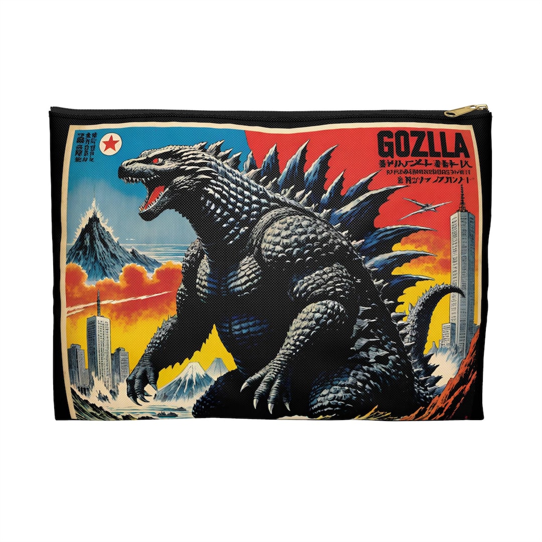 Vintage Godzilla Comic Book Pencil Bag, Japanese Comic Art Makeup ...