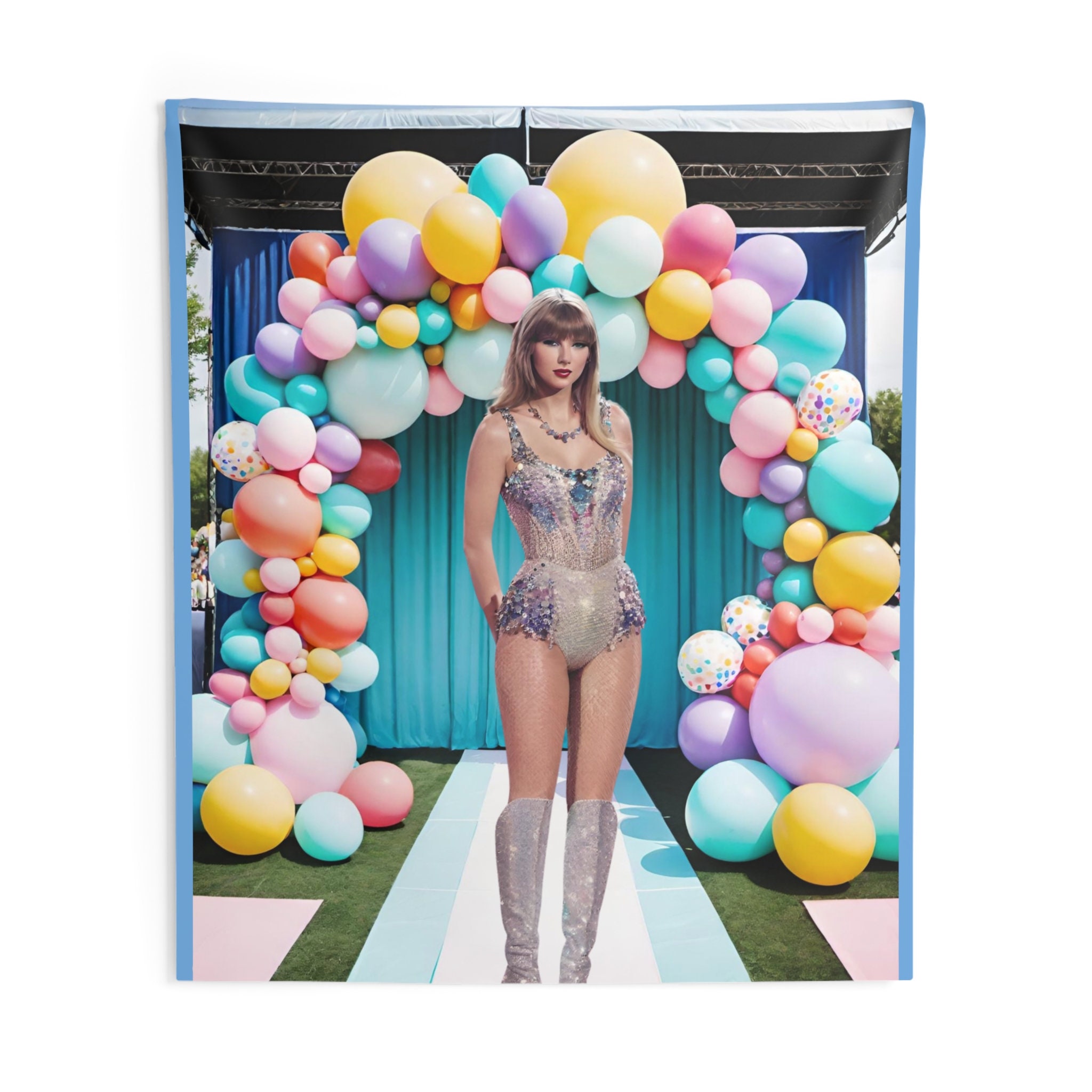 Celebrity Pop Star Art Birthday Party Backdrop, Birthday Banner, Indoor ...