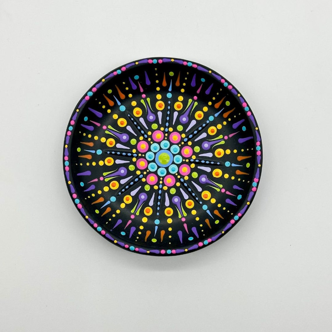 Glass Trinket/ring Dish, Mandela Art, Hand Painted by Me With Acrylic ...