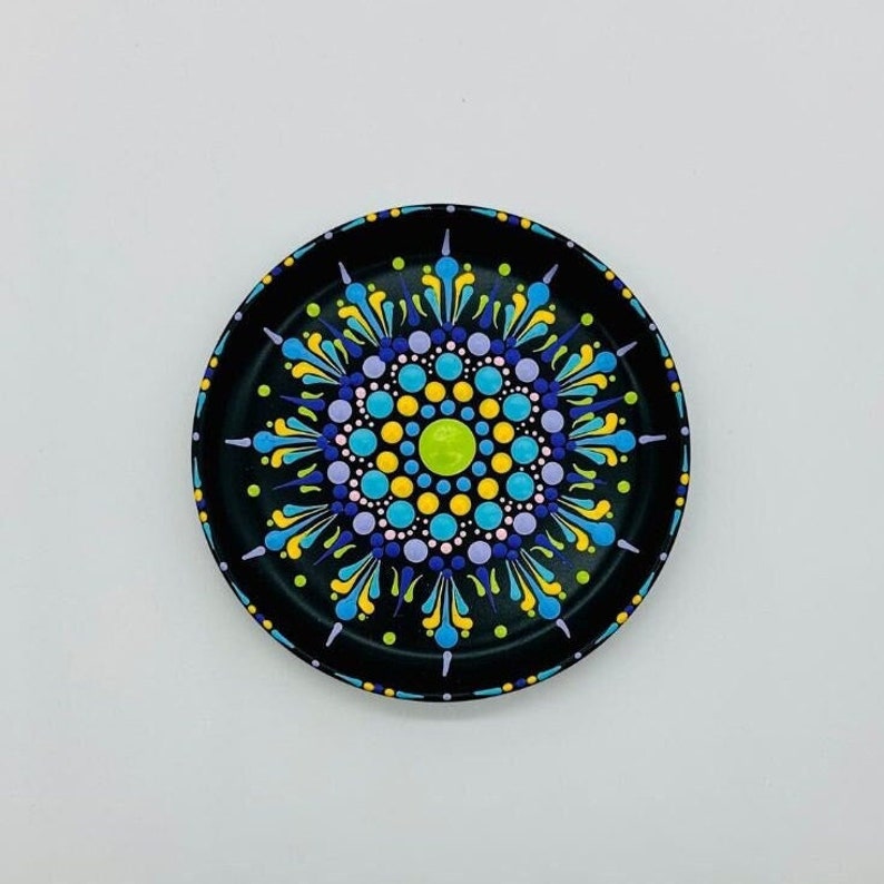 Ceramic Trinket/ring Dish, Mandela Art, Hand Painted by Me With Acrylic ...