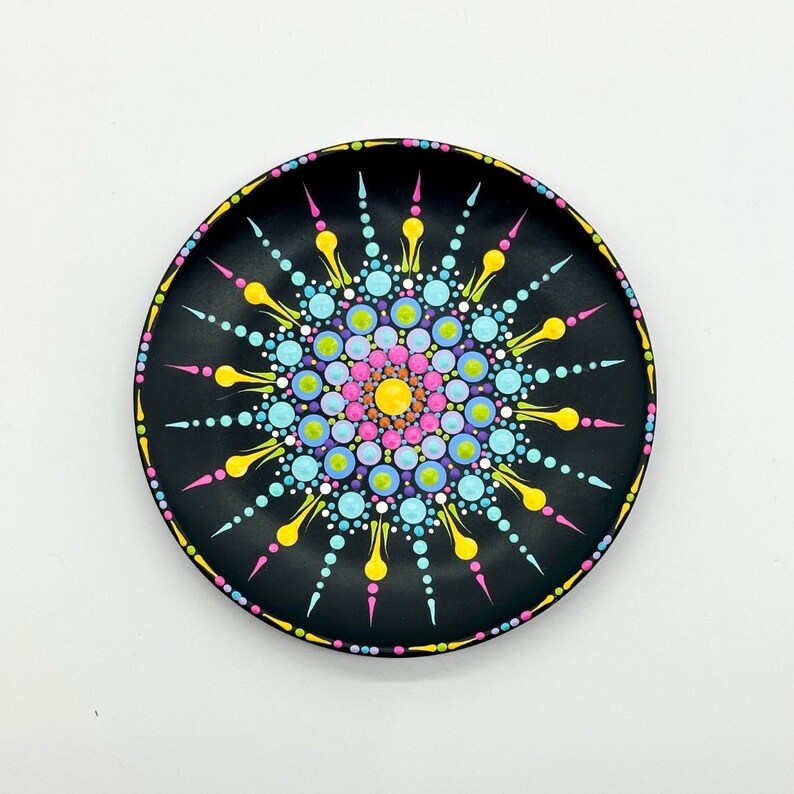 Glass Trinket/ring Dish, Mandela Art, Hand Painted by Me With Acrylic ...