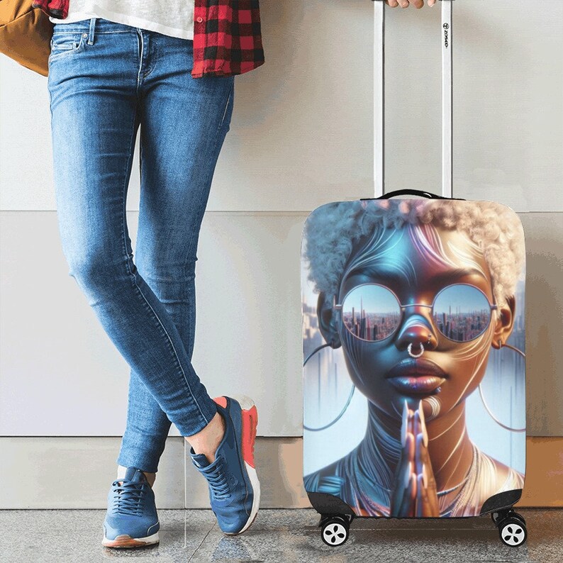 Cosmic Serenity: Radiant Reflection - Luggage Cover ONLY - Etsy
