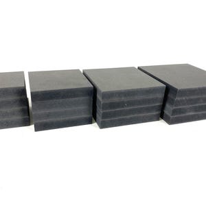 Bases for Statuette, Square Wood Plaque in Black Medium (set of 4) - Etsy