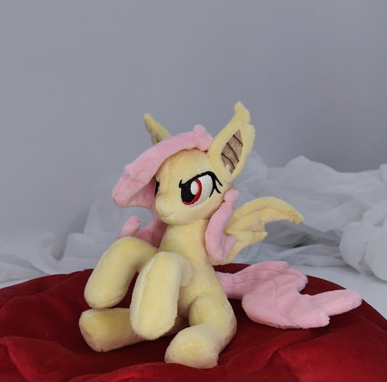 A Handmade 7" Sitting MLP Flutterbat Pony Plushie (my Little Pony) - Etsy