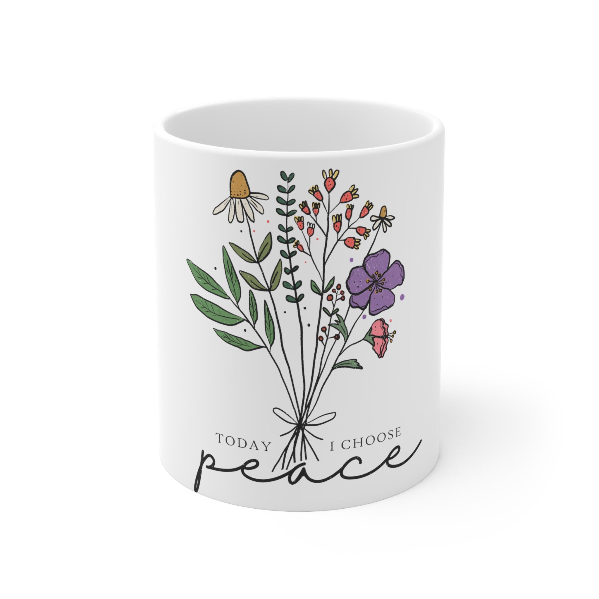 Today I Choose Peace Mug, Inspired Mug, Peace Mug, Gift for Her ...