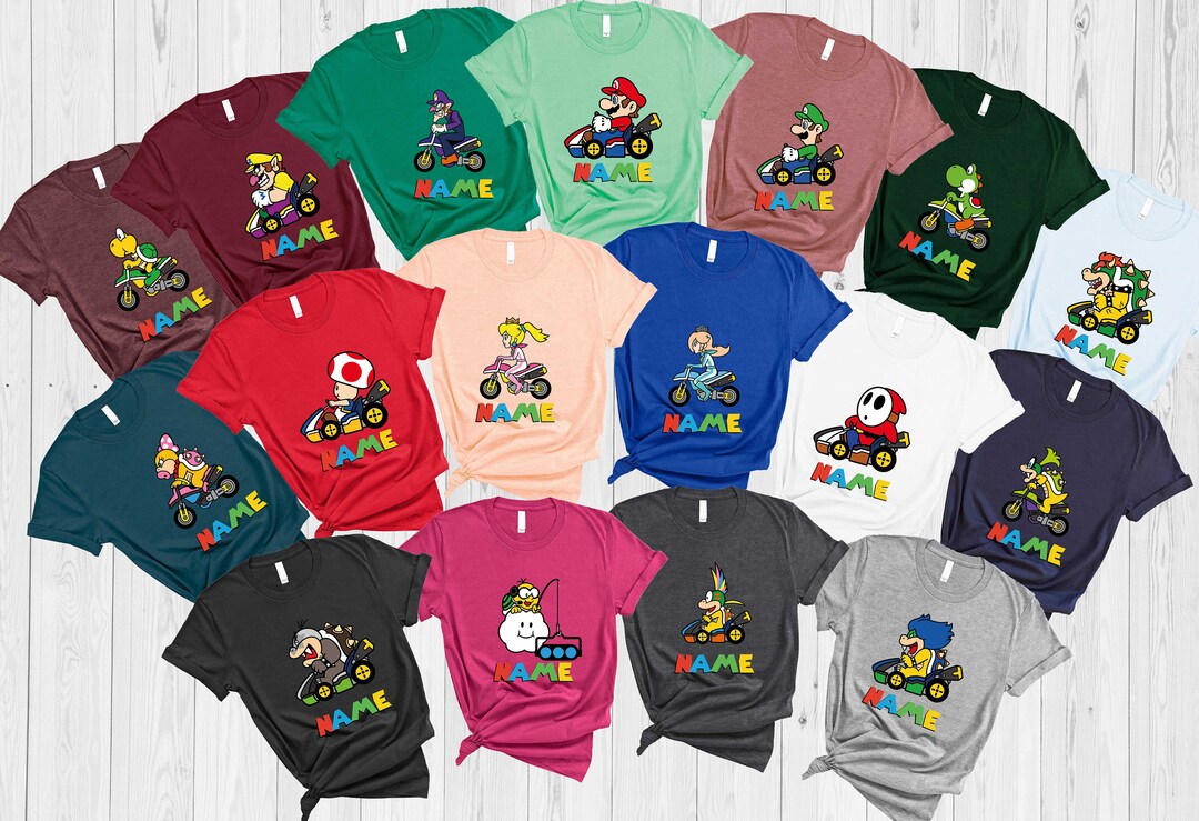 Super Mario Kart Gaming Shirt Mario Kart Shirt mario Kart - Etsy