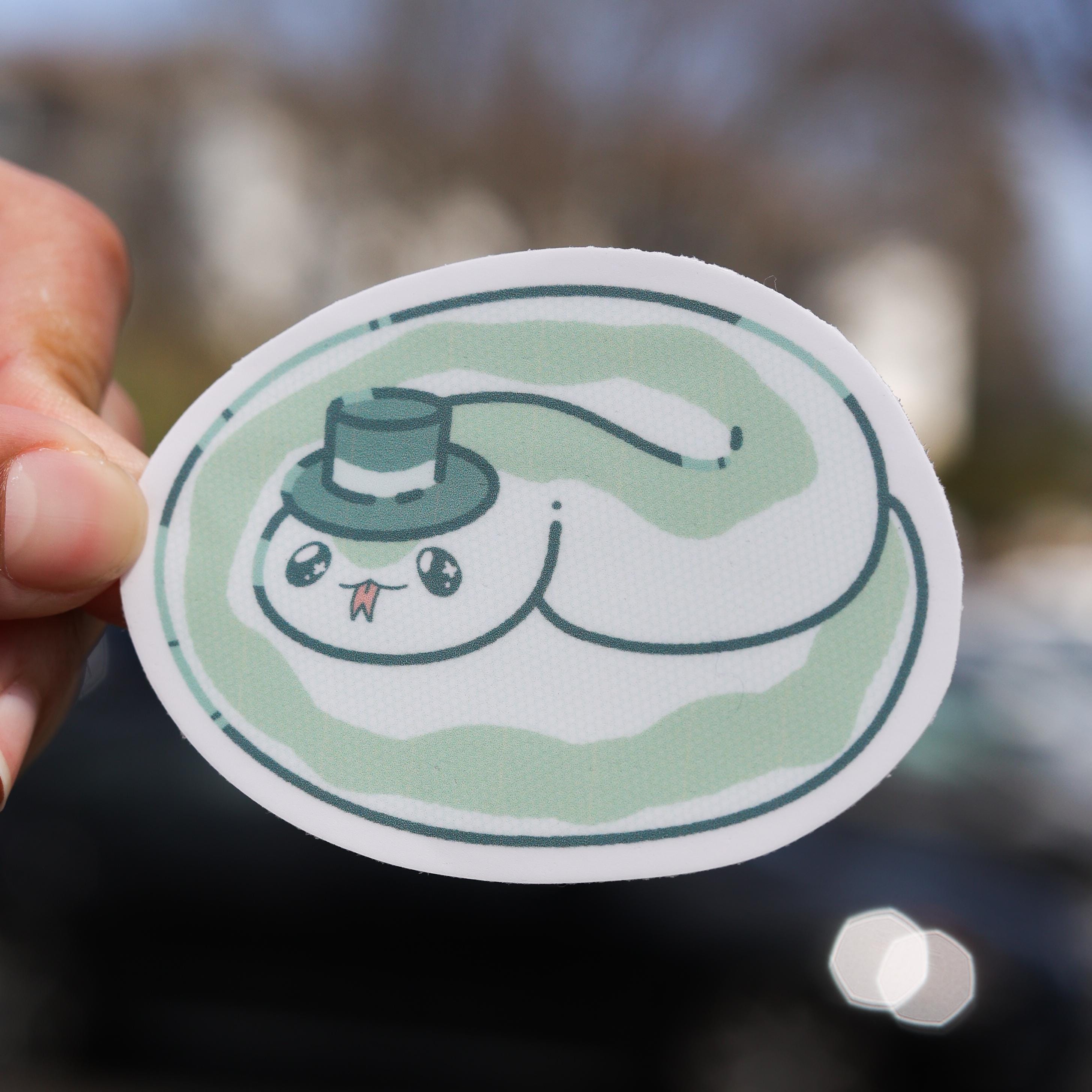 Gentleman Snake Sticker (weatherproof Vinyl) - Etsy