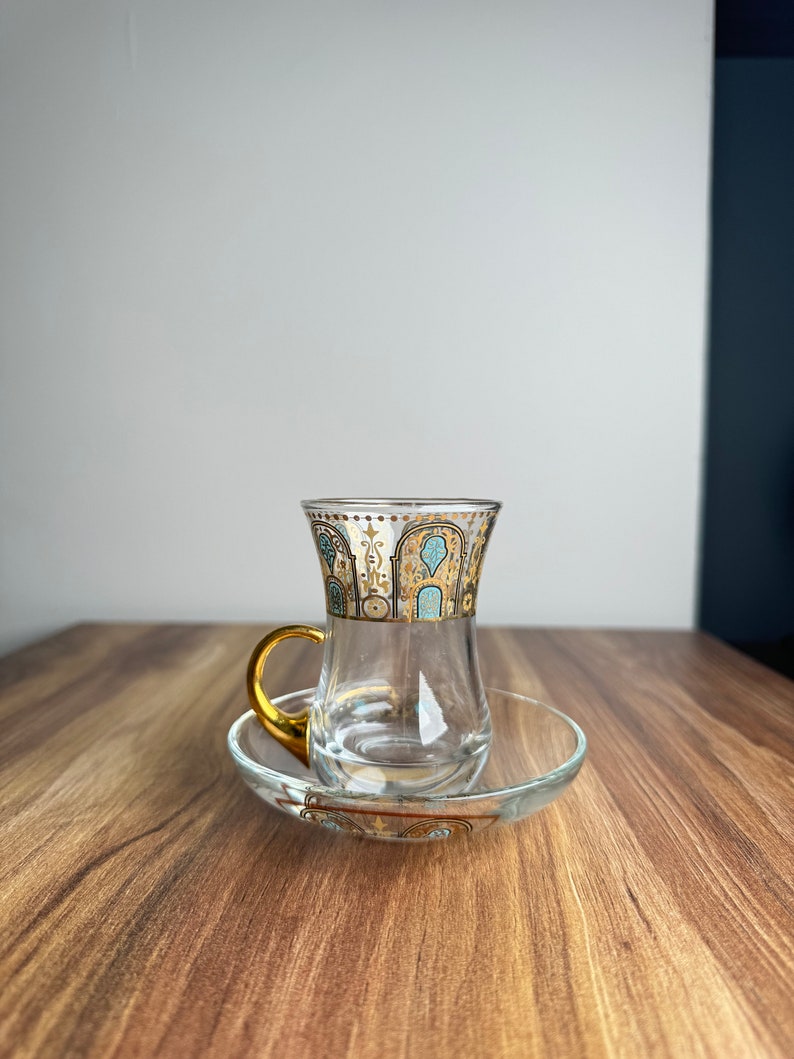 Turkish Tea Set Turkish Tea Cups Handmade Tea Glasses 12 Pcs - Etsy