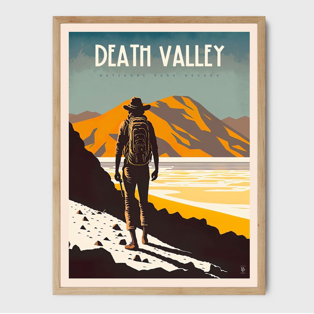 Death Valley National Park Vintage Travel Poster Print - Etsy