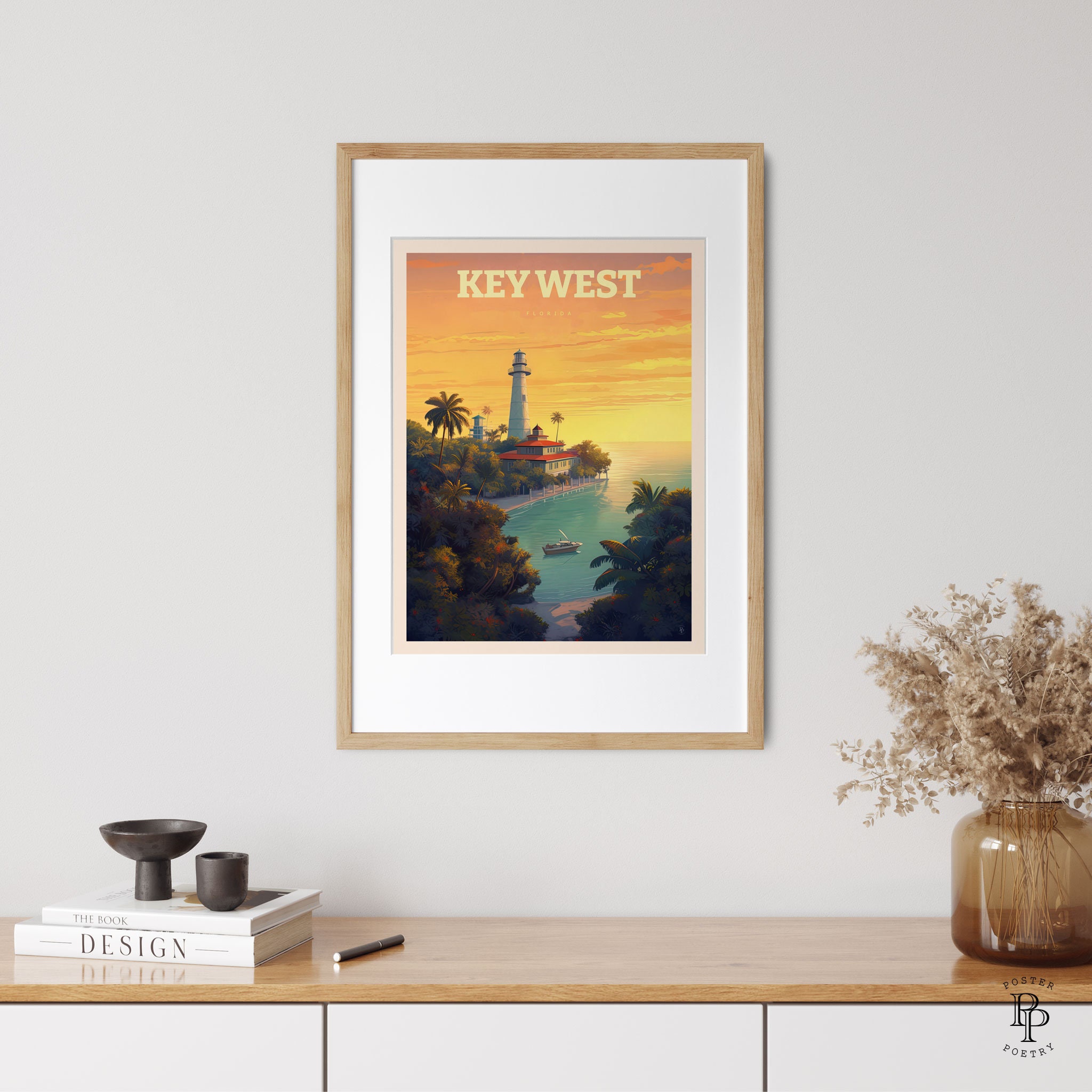 Key West Print, Florida Coastal Decor, Travel Print - Etsy