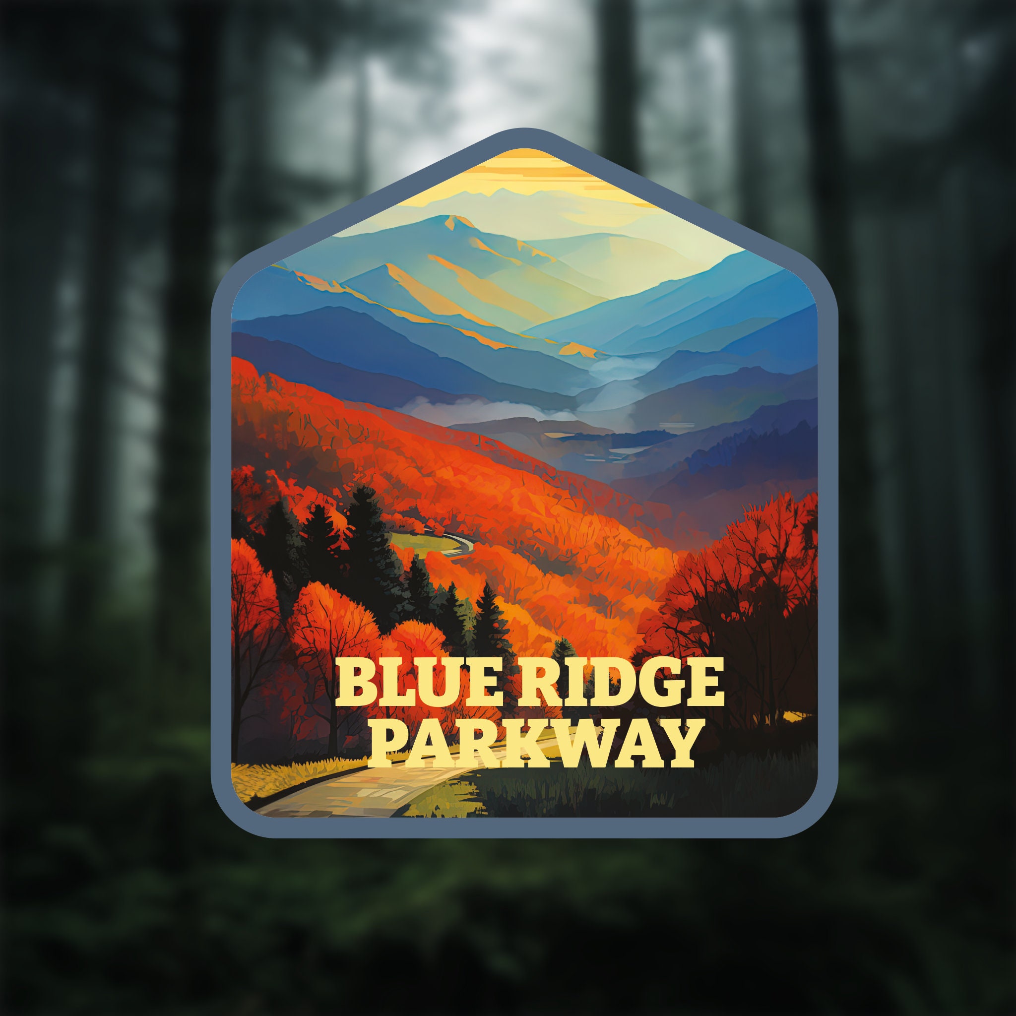 Blue Ridge Parkway Sticker National Park Appalachian Wanderlust ...