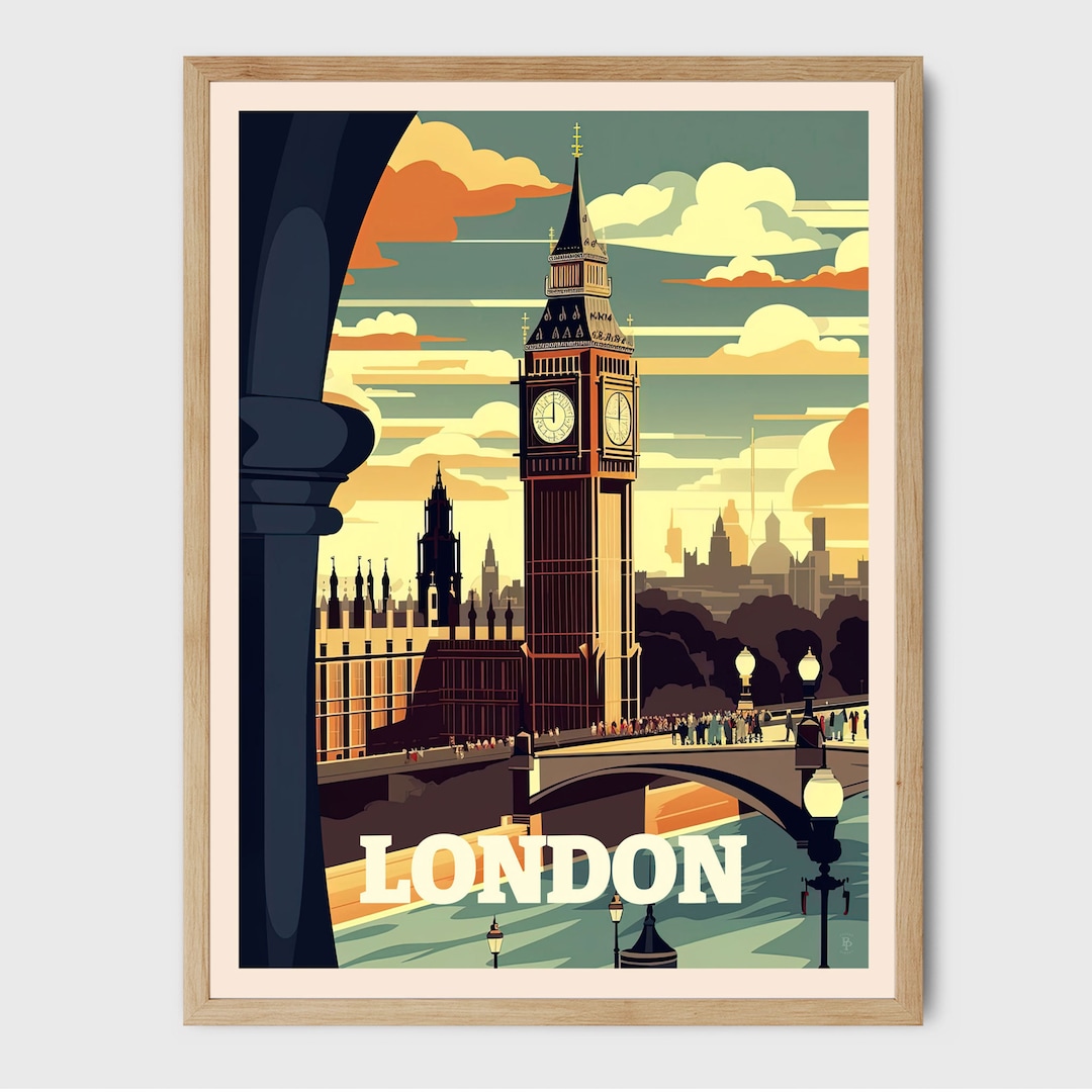 London Print, London Poster, London Gifts, Big Ben, Travel Print ...