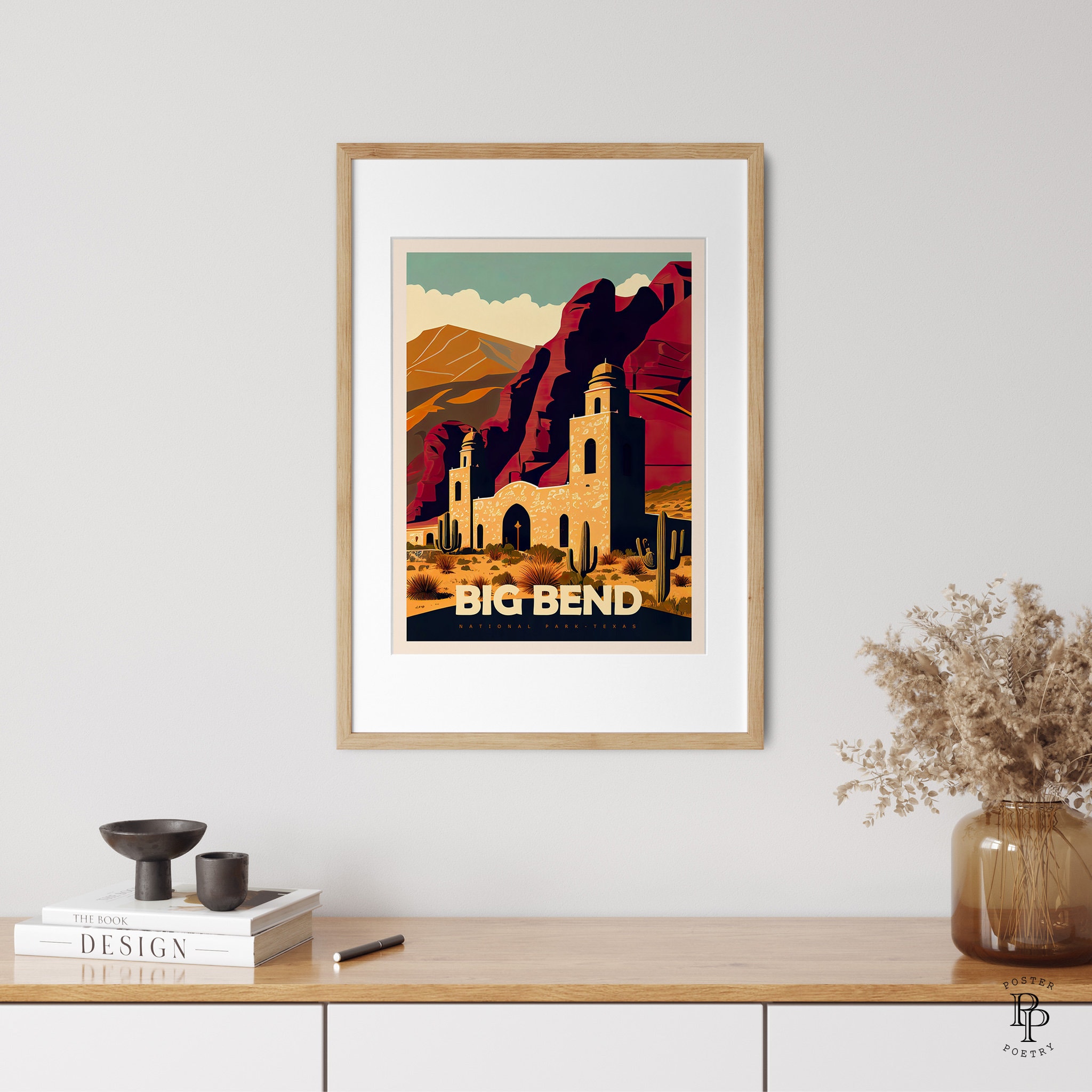 Big Bend National Park Trendy Poster Print Art Us National Park Travel ...
