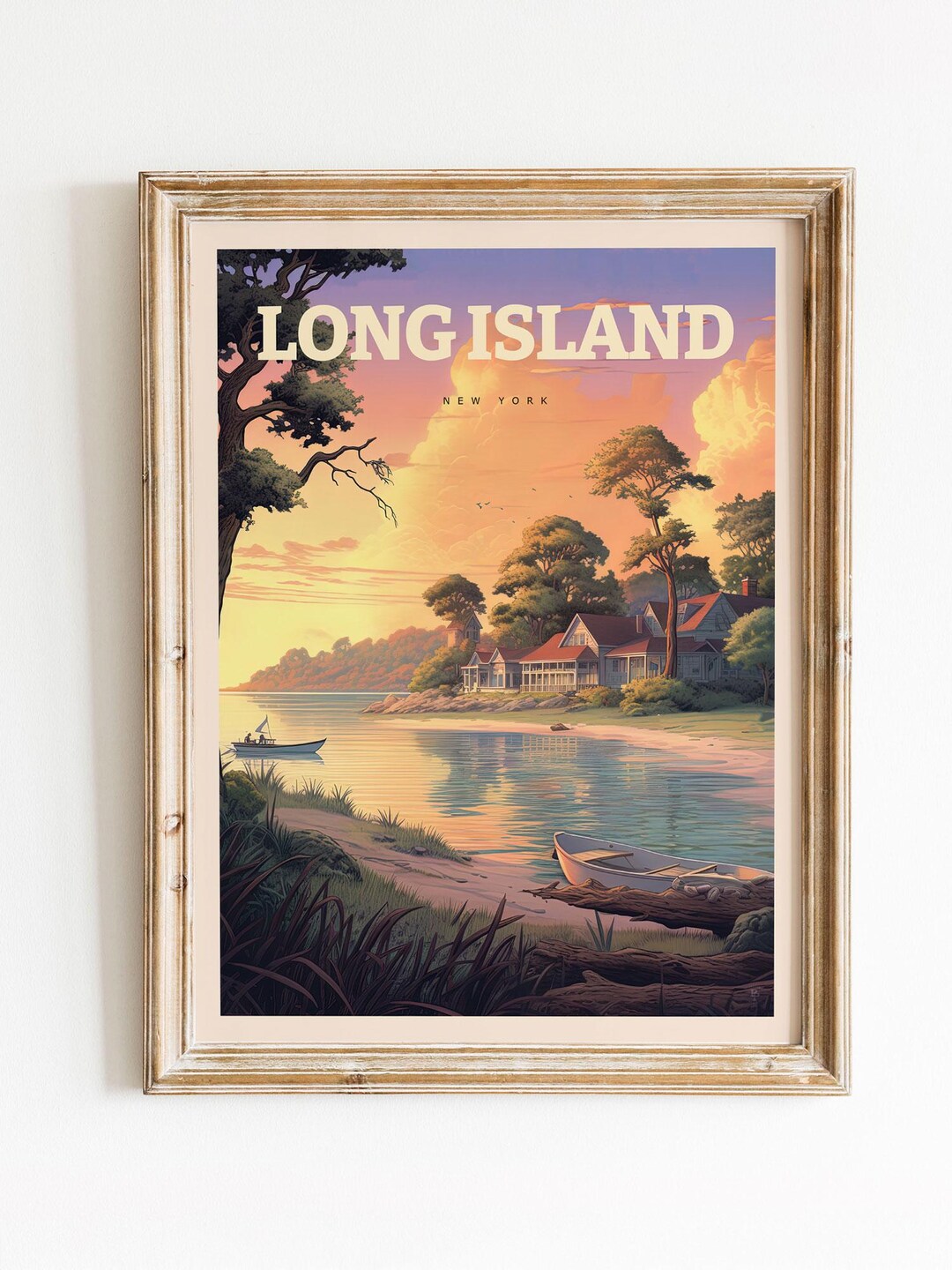 Long Island Travel Poster – Vintage Travel Art – Wall Decor - Etsy