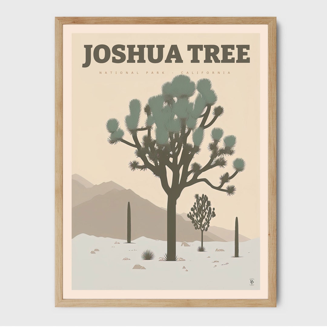 Joshua Tree National Park Poster Print Art - Desert Landscape Print ...