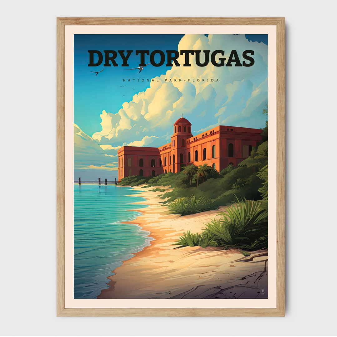 Dry Tortugas Park Print Florida National Park Travel Print Florida Wall ...