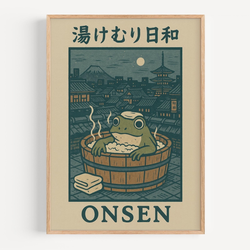 Japanese Onsen Art - Etsy