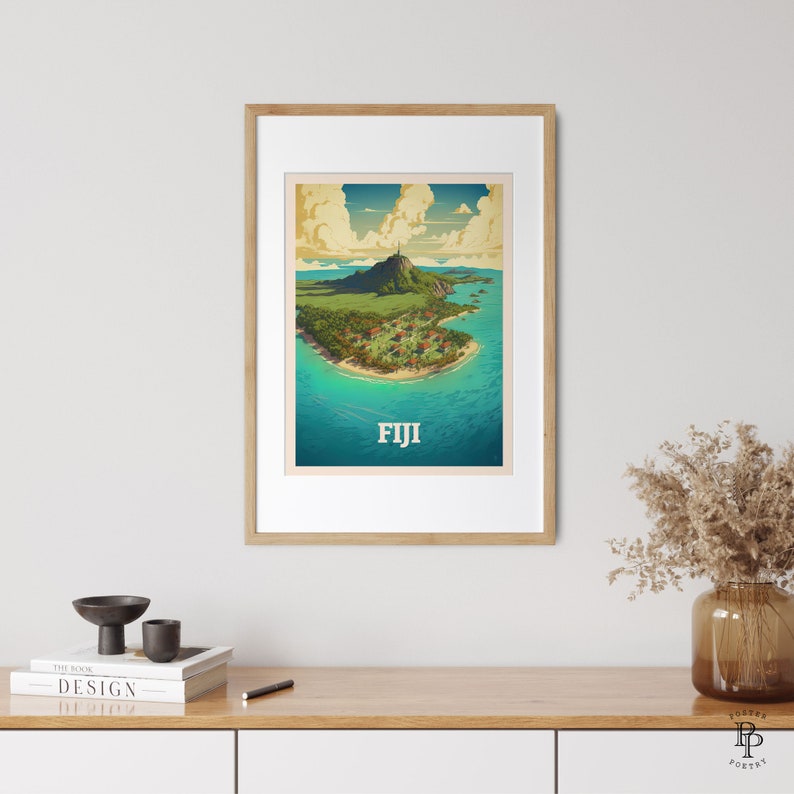 Fiji Poster Travel Print City Illustration Gift For Wall - Etsy