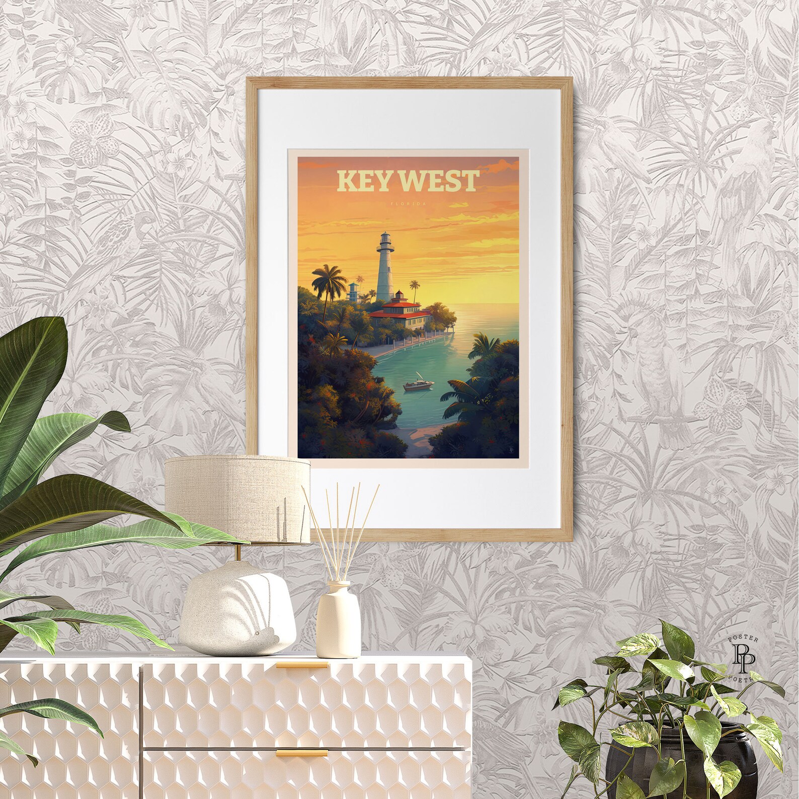 Key West Print, Florida Coastal Decor, Travel Print - Etsy