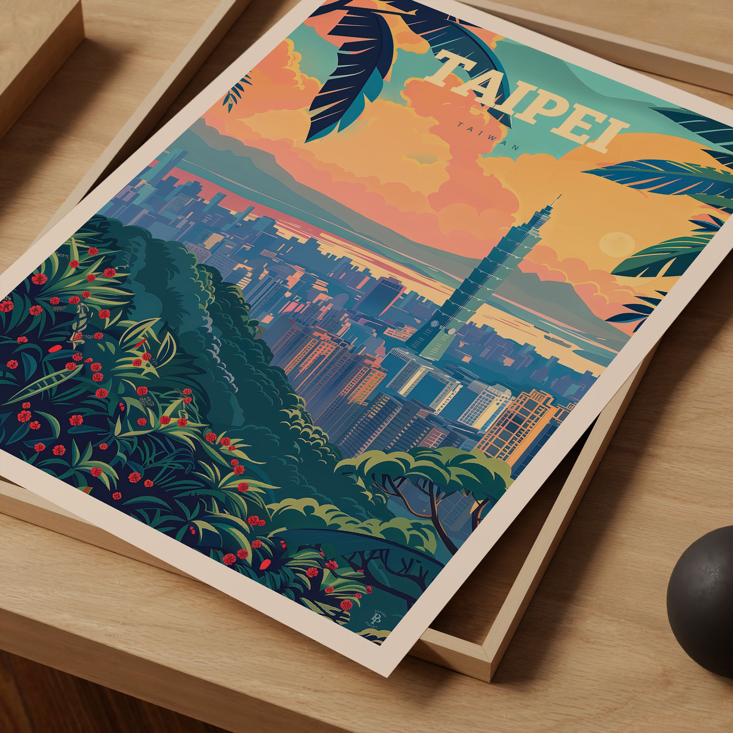Taipei Taiwan Travel Poster, Giftable Wall Art - Etsy